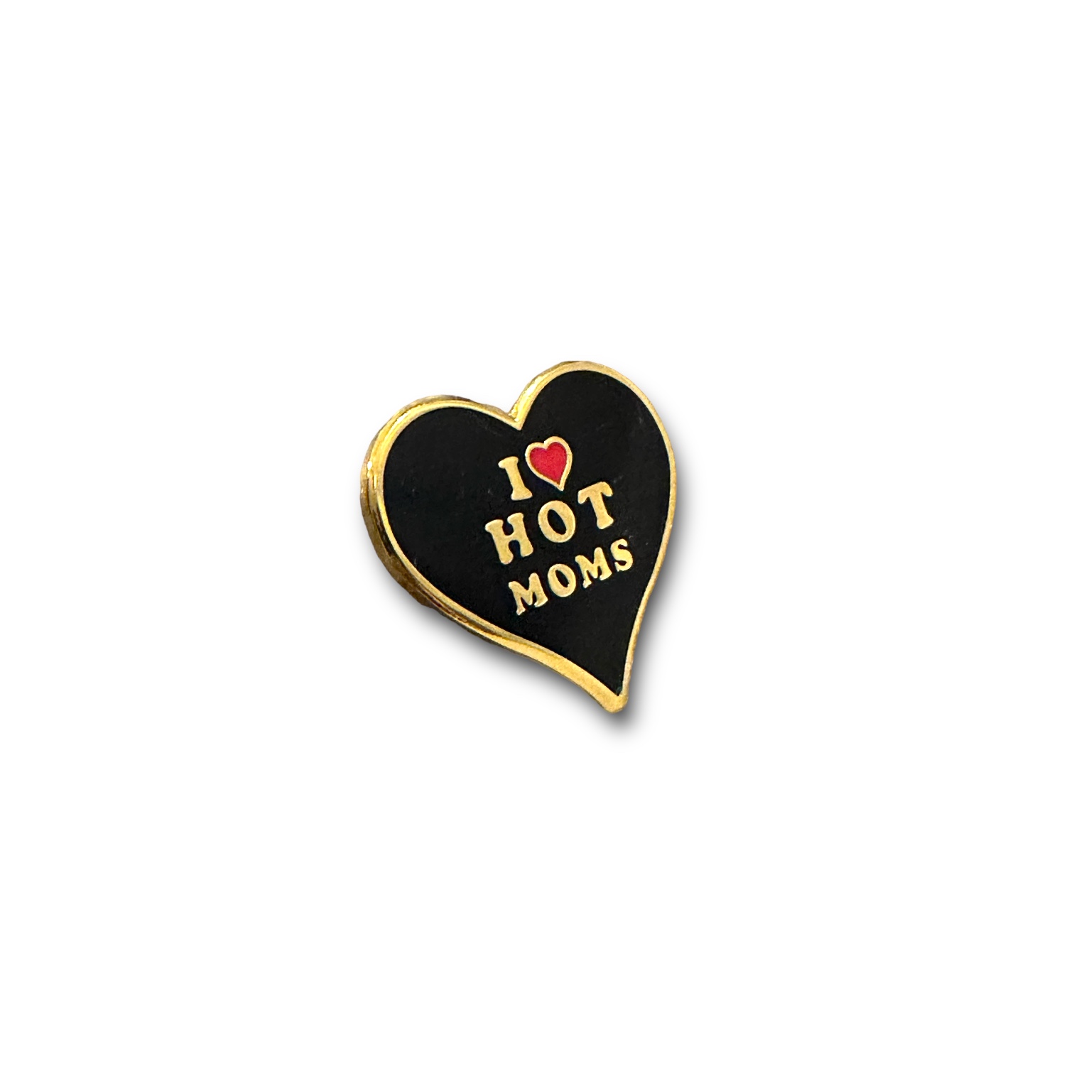I Love Hot Moms Pin Enamel – Black Heart Pins Collectible Hot Moms Gift ...